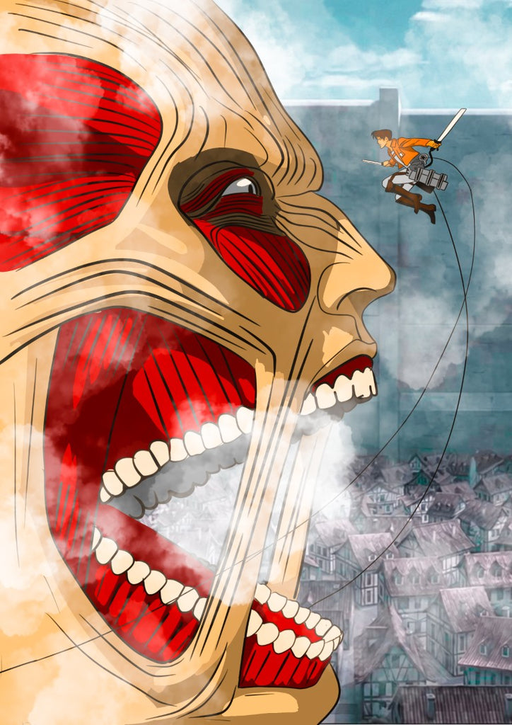 Colossal Titan - Attack On Titan Poster – froheyo