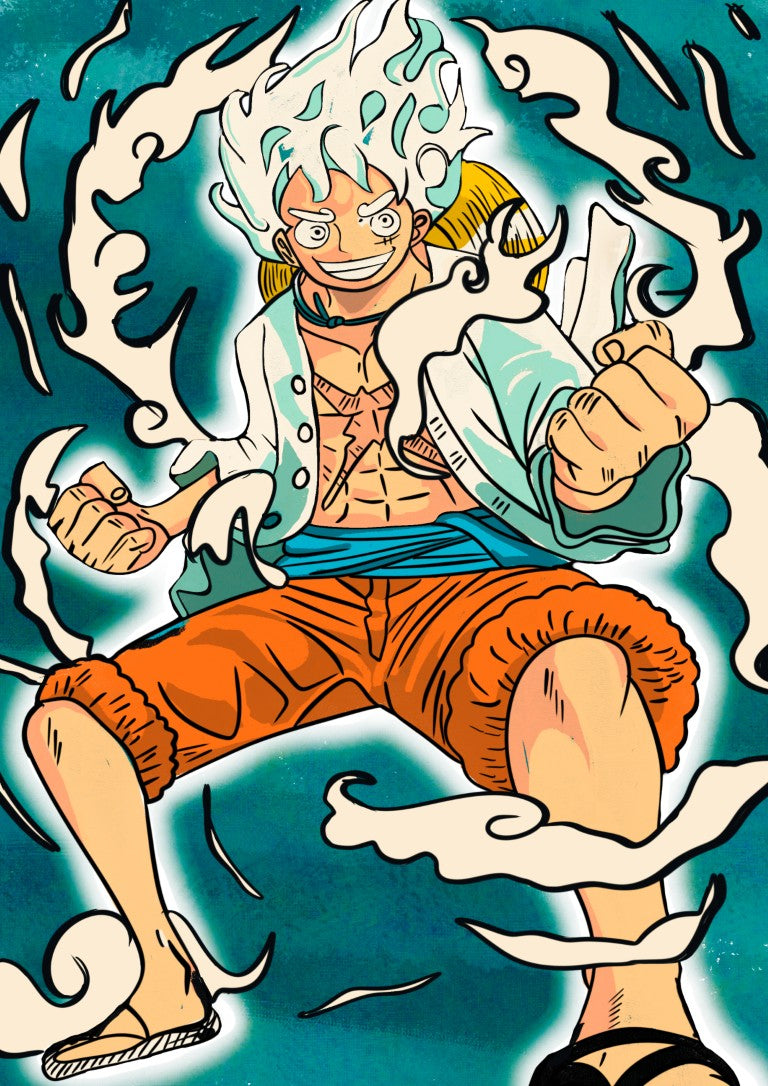 Luffy 5th Gear - One Piece Poster – froheyo
