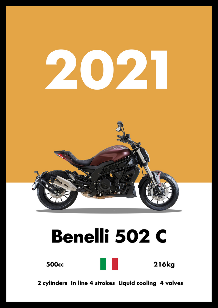 Benelli 502 - Bike Poster – froheyo