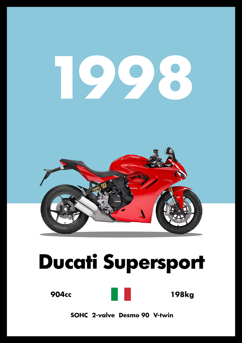 Ducati Supersport - Bike Poster – froheyo