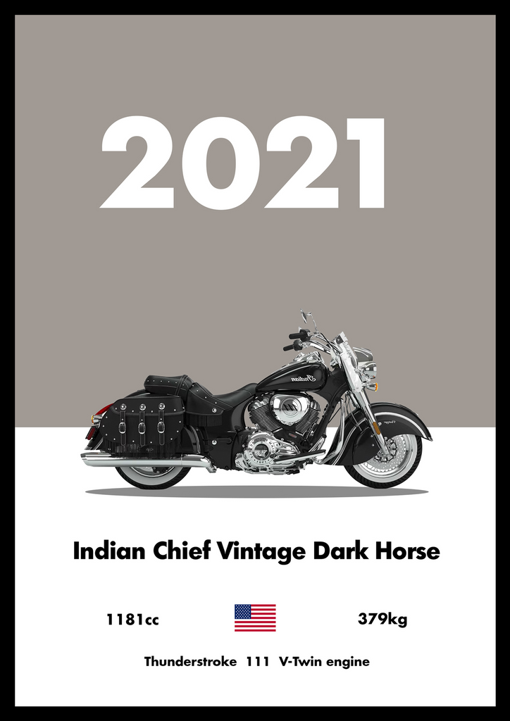 Indian Chief - Bike Poster – froheyo