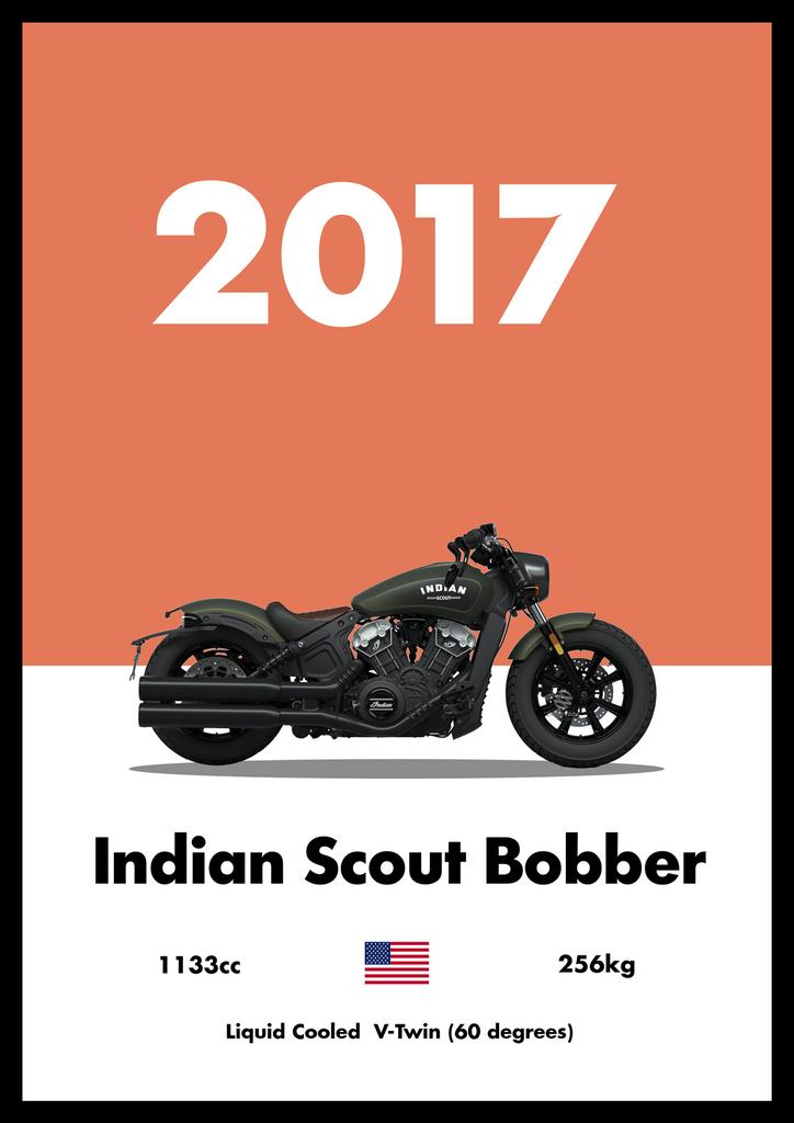 Indian Scout Bobber - Bike Poster – froheyo