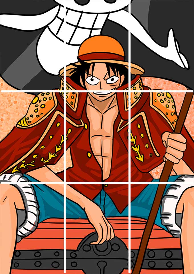 Luffy One Piece- Anime Block Kit Posters – froheyo