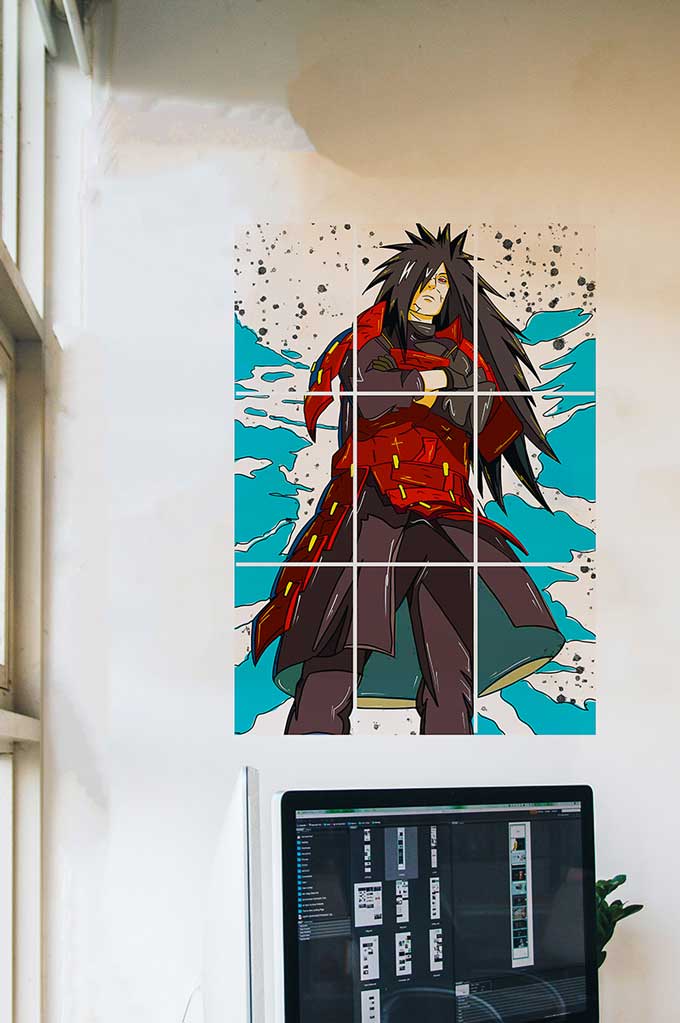Madara Uchiha Naruto Shippuden- Anime Block Kit Posters – froheyo