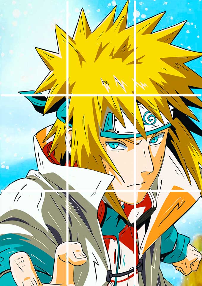 Minato Namikaze Naruto Shippuden- Anime Block Kit Posters – froheyo