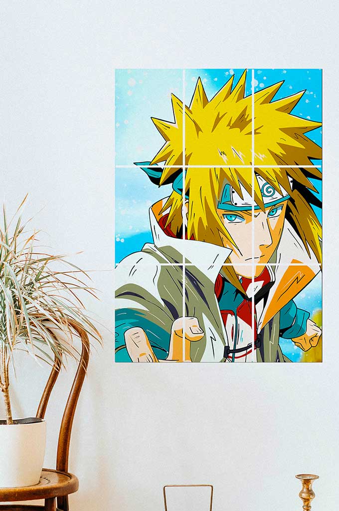 Minato Namikaze Naruto Shippuden Anime Block Kit Posters Froheyo