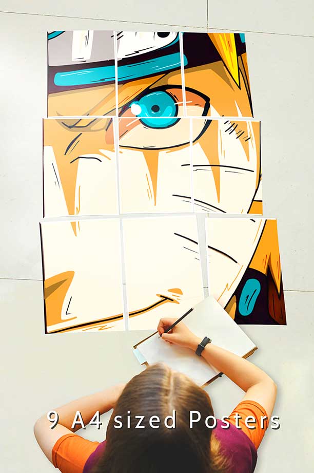 Naruto Uzumaki Naruto Shippuden- Anime Block Kit Posters – froheyo