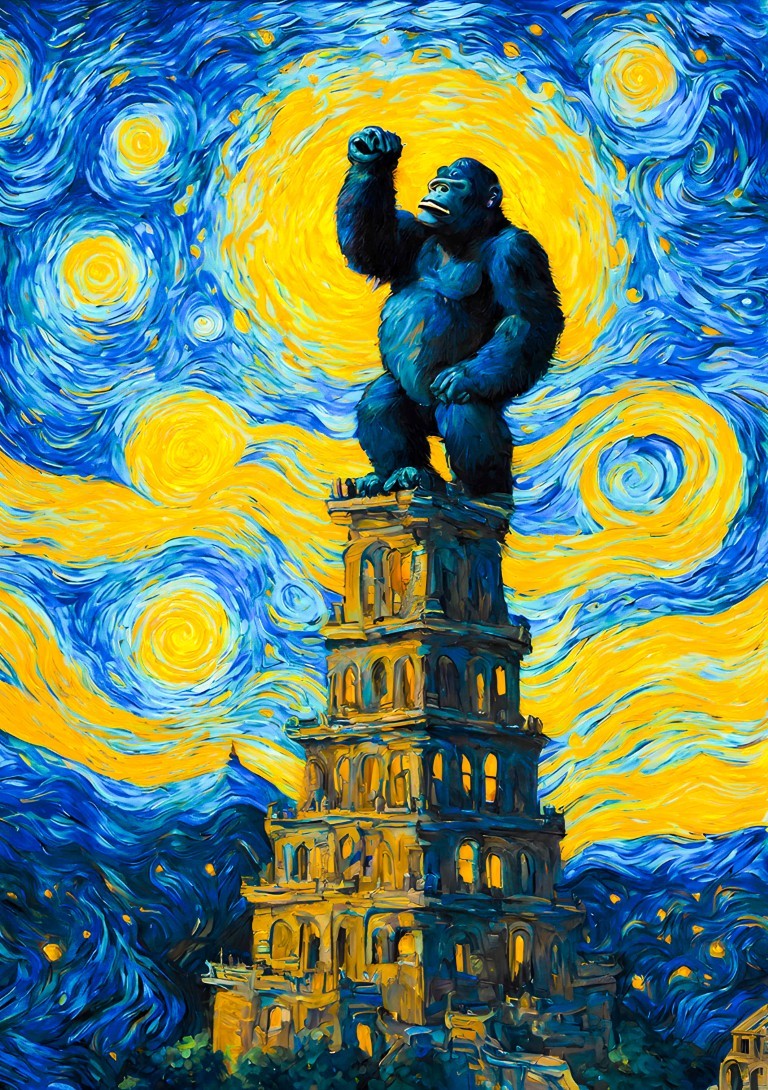 King Kong In Starry Night – froheyo
