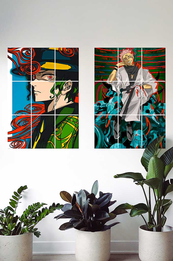 Sukuna Jujutsu Kaisen- Anime Block Kit Posters – froheyo