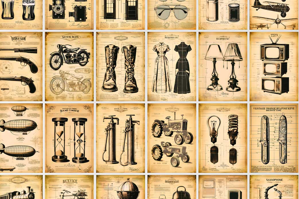 Vintage Patents - Collectibles Posters – froheyo
