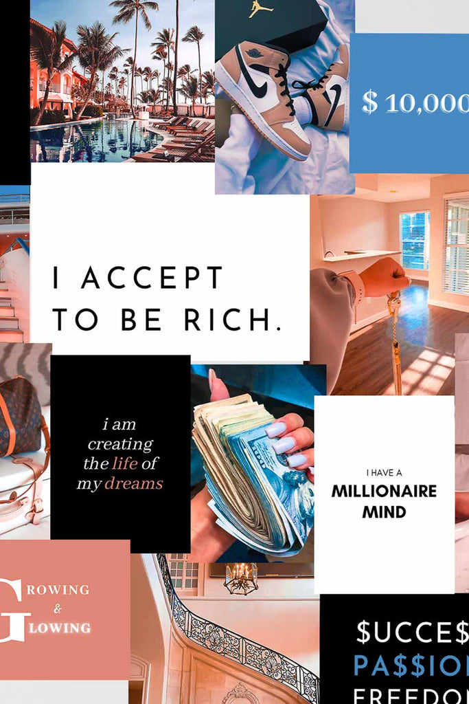 I Am Rich - Vision Board Posters – froheyo