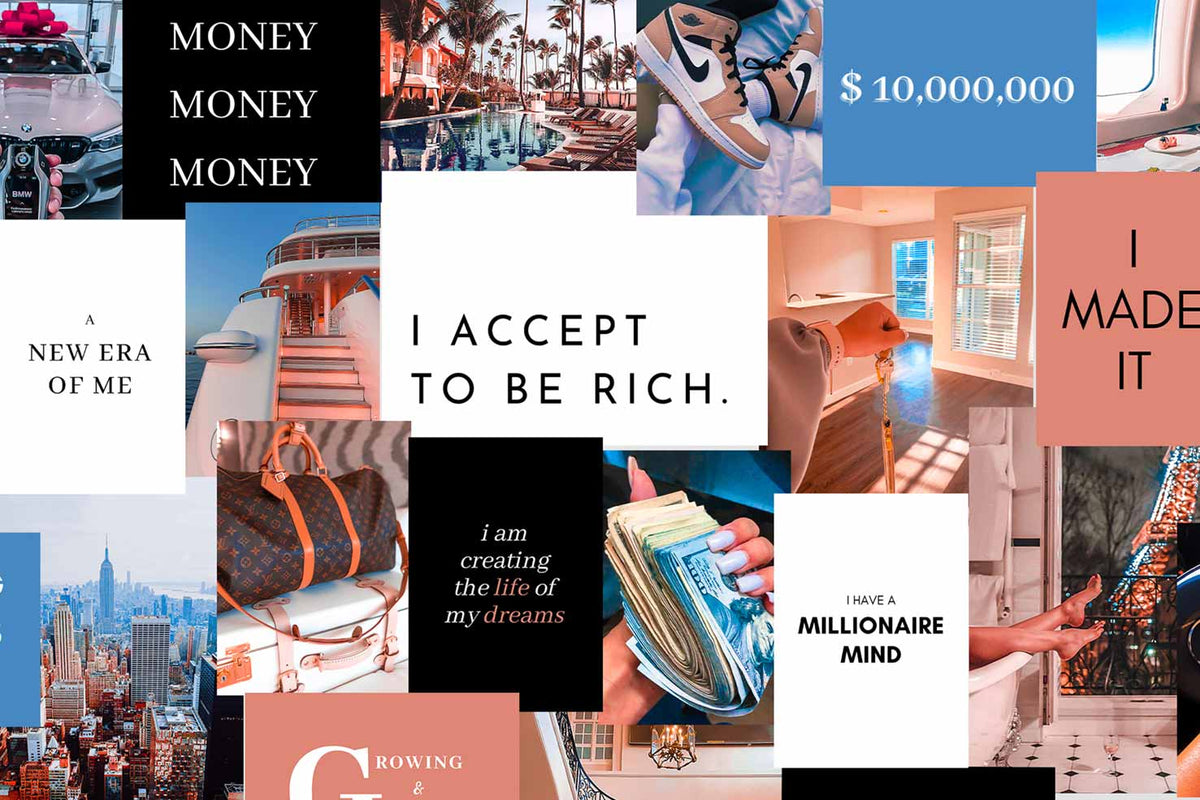 I Am Rich - Vision Board Posters – froheyo