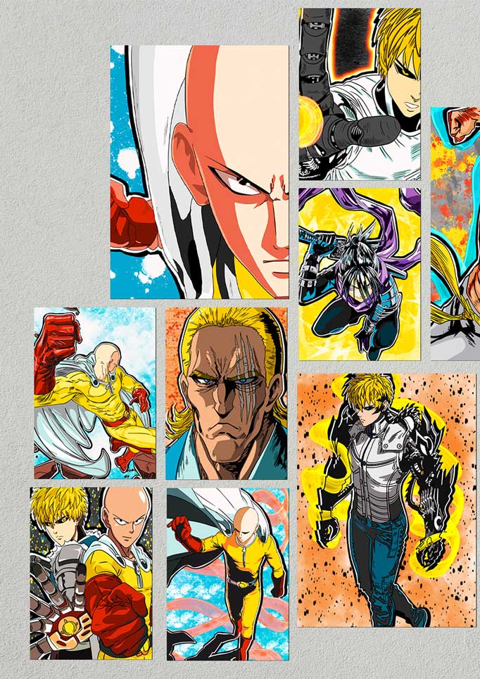 One Punch Man Anime- Mini Kit Posters – froheyo