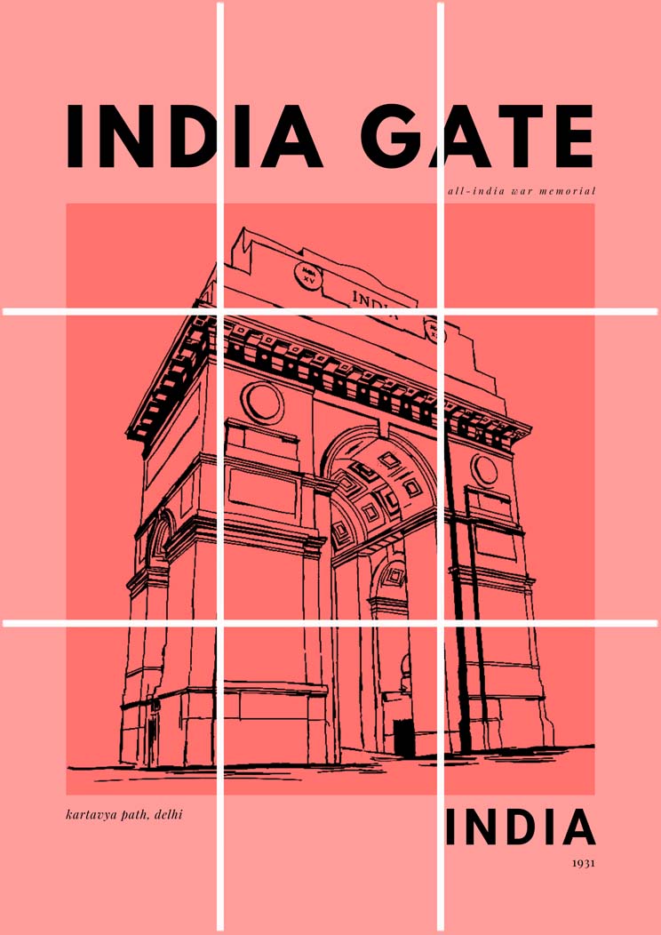 India Gate- Block Kit Posters – froheyo